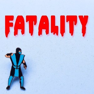 Sub-zero Mortal Kombat Ninja Hard Enamel Pin Arcade Gaming Badge - Sega ...