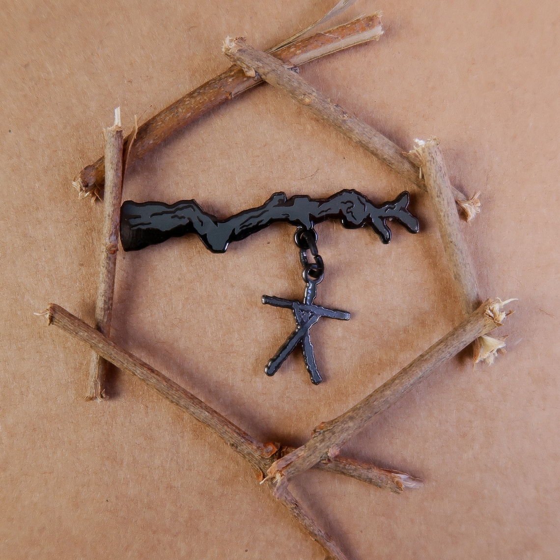 The Blair Witch Project Stick Figure Hard Enamel Pin - Stick Charms ...