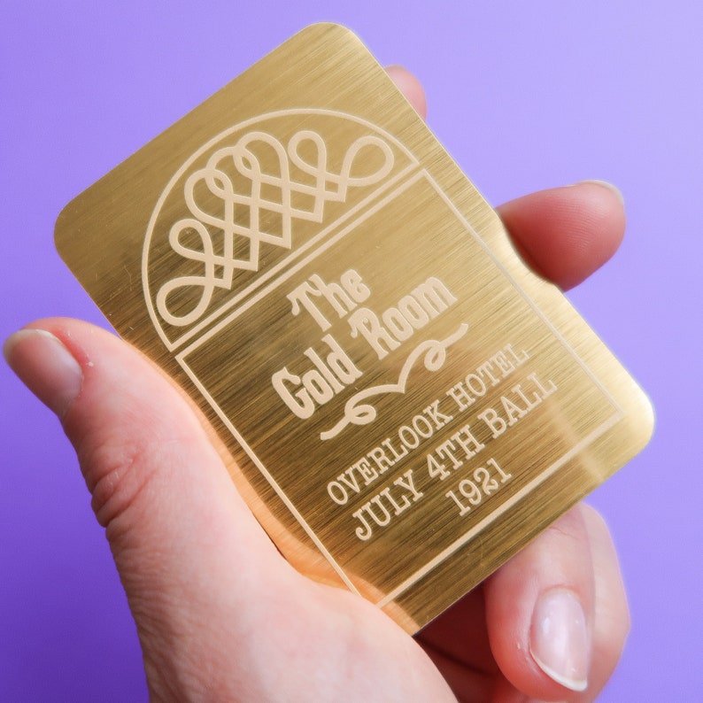 The Gold Room Sign the Shining Gold Metallic Kiss Cut | Etsy UK