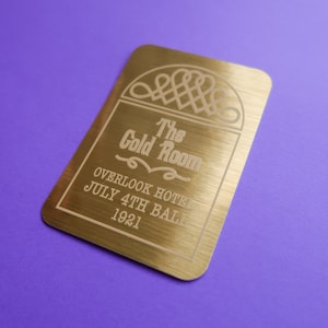 The Gold Room Sign - the Shining Gold Metallic Kiss Cut Sticker ...