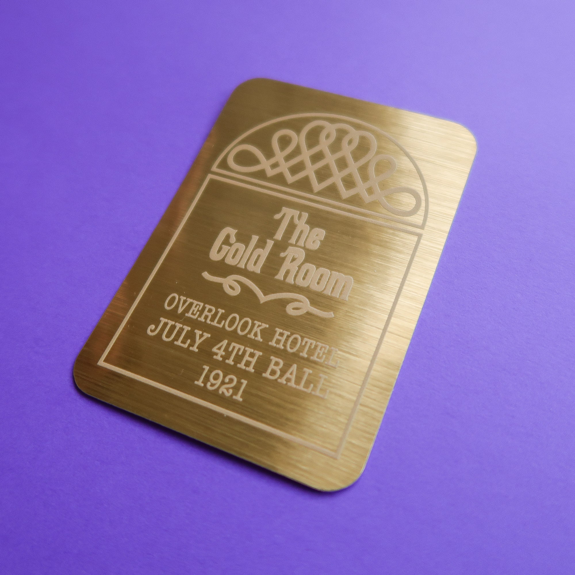 The Gold Room Sign - the Shining Gold Metallic Kiss Cut Sticker ...