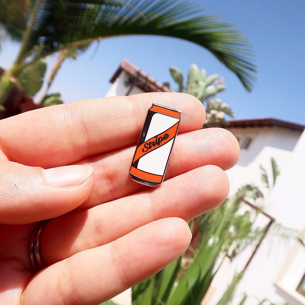 Red Stripe Beer Can Hard Enamel Pin Jamaican Lager Flair Ale Badge ...