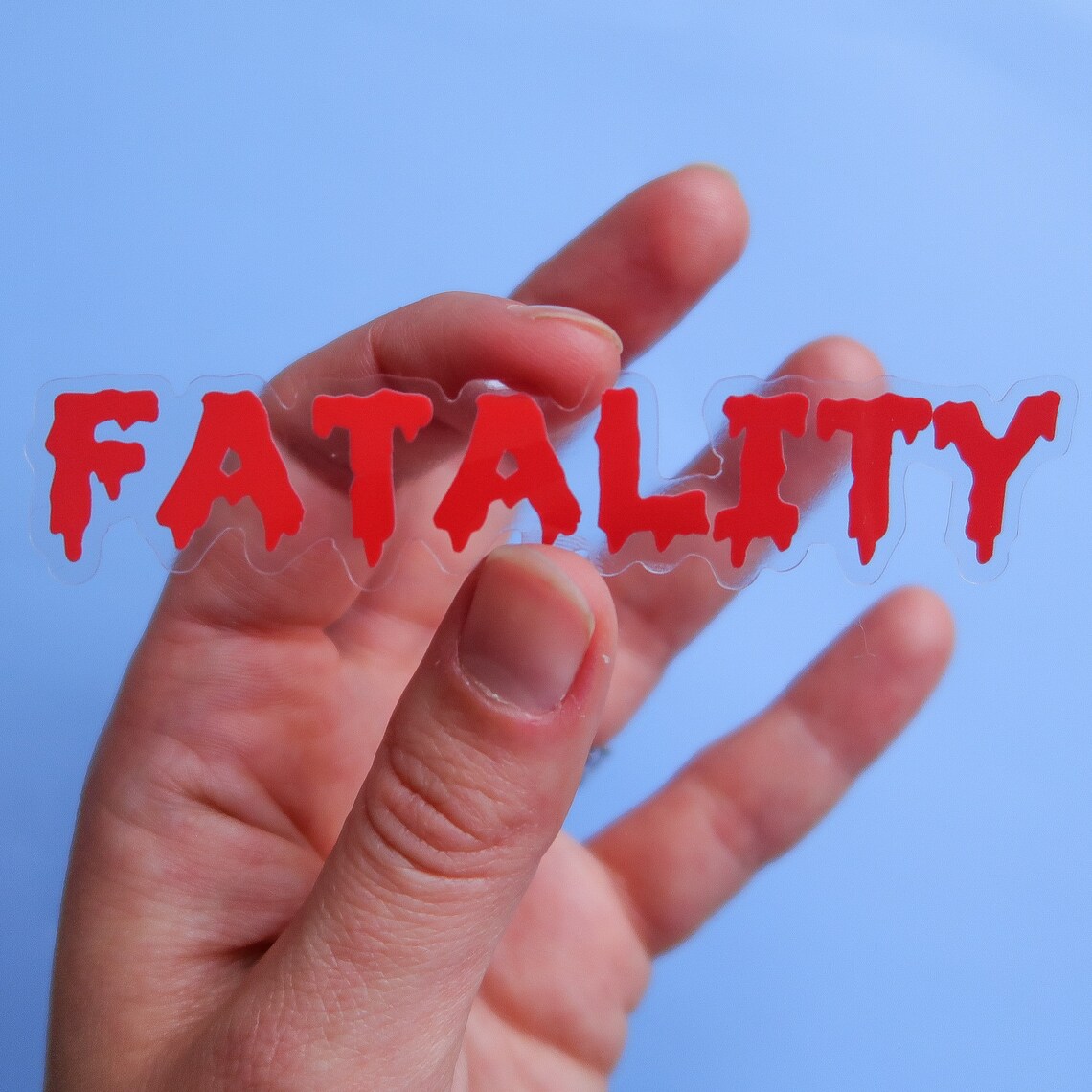 Fatality Mortal Kombat Ninja Clear Vinyl Die Cut Sticker - Etsy