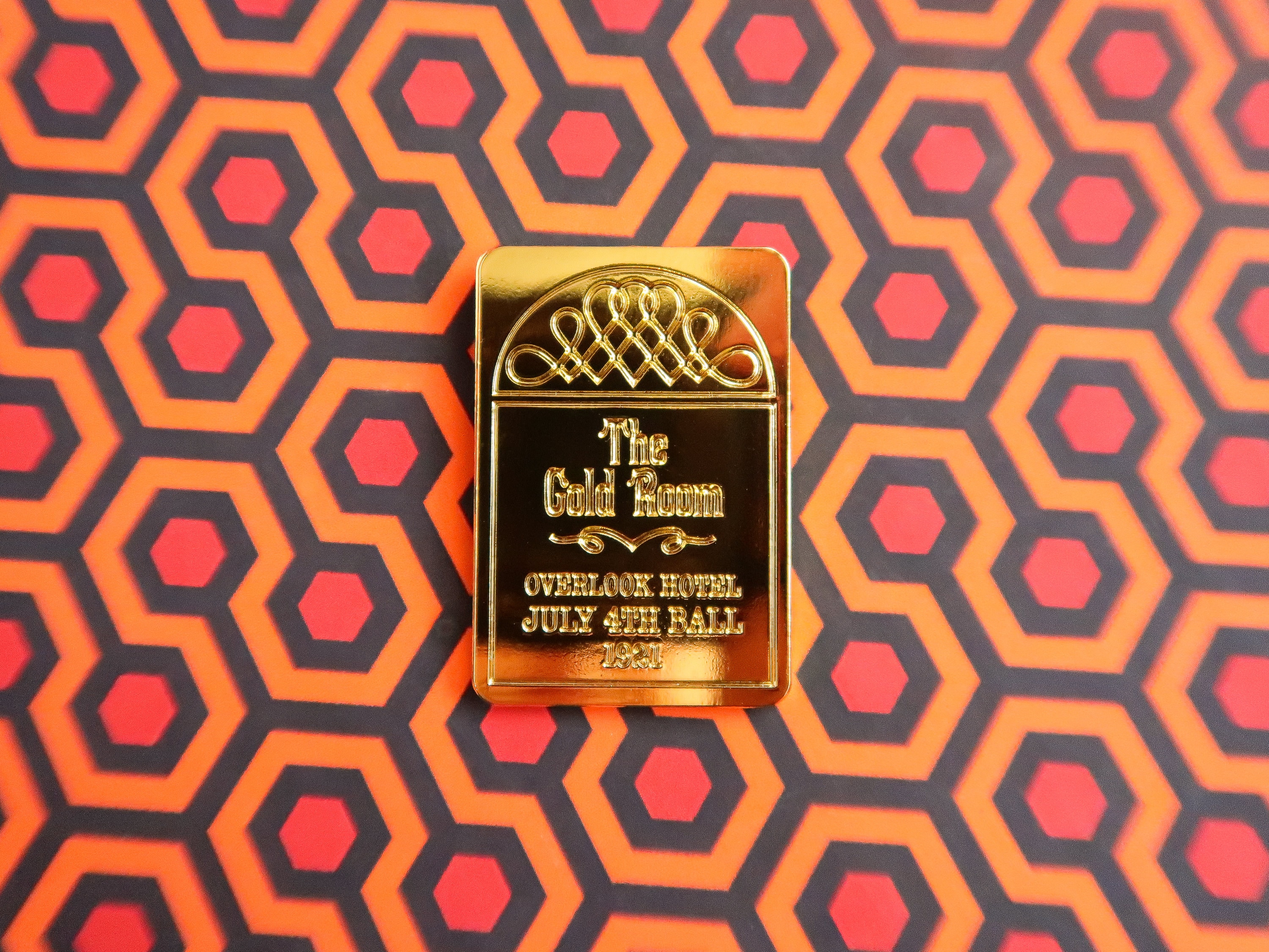 The Shining the Gold Room Sign Shiny Gold Hard Enamel Pin - Stanley ...