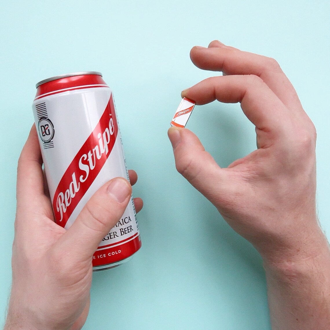 Red Stripe Beer Can Hard Enamel Pin Jamaican Lager Flair Ale - Etsy