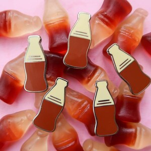 Cola Bottle Sweetie Hard Enamel Pin Candy Badge Penny Sweet Retro Tuck ...