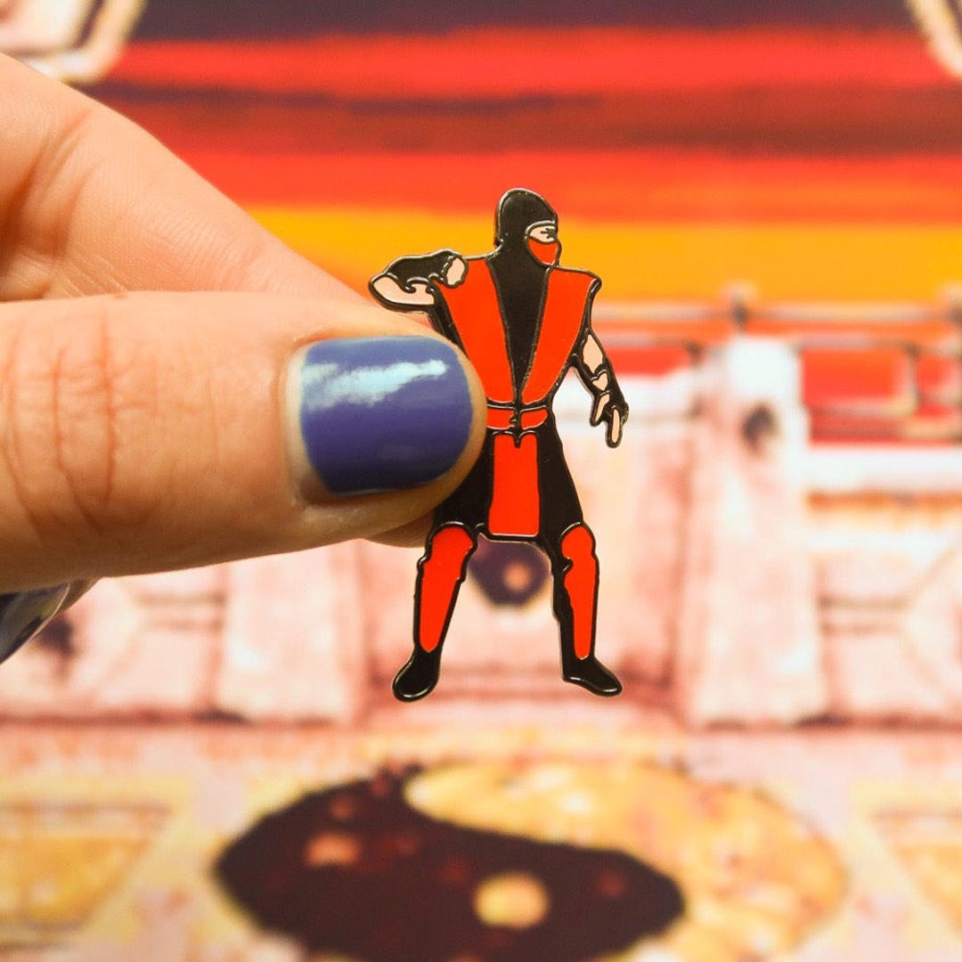 Ermac Mortal Kombat Ninja Hard Enamel Pin Arcade Gaming Badge - Sega ...