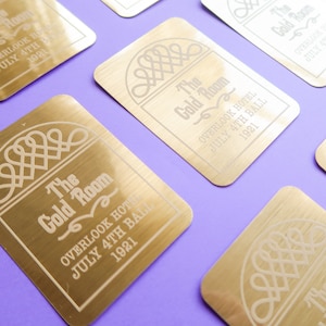 The Gold Room Sign - the Shining Gold Metallic Kiss Cut Sticker ...