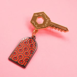 Room 237 Golden Key Hard Enamel Pin the Shining Hexagon Carpet ...