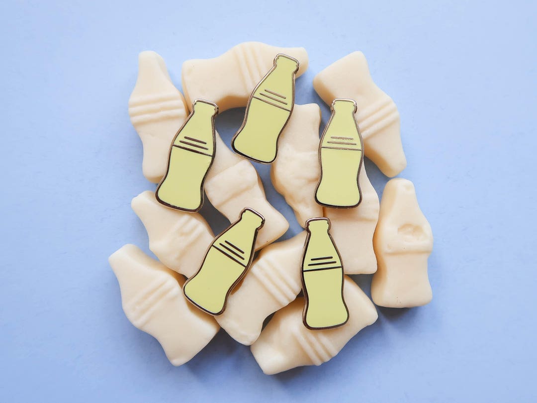 Milk Bottle Sweetie Hard Enamel Pin - Candy Badge - Milkshake Penny ...