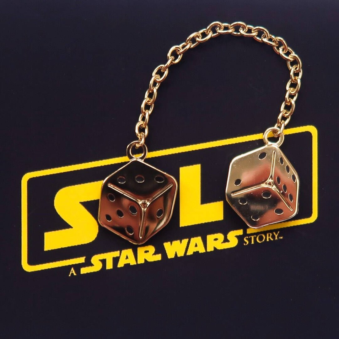 Star Wars Golden Dice Hard Enamel Chain Pin Han Solo Millennium Falcon ...