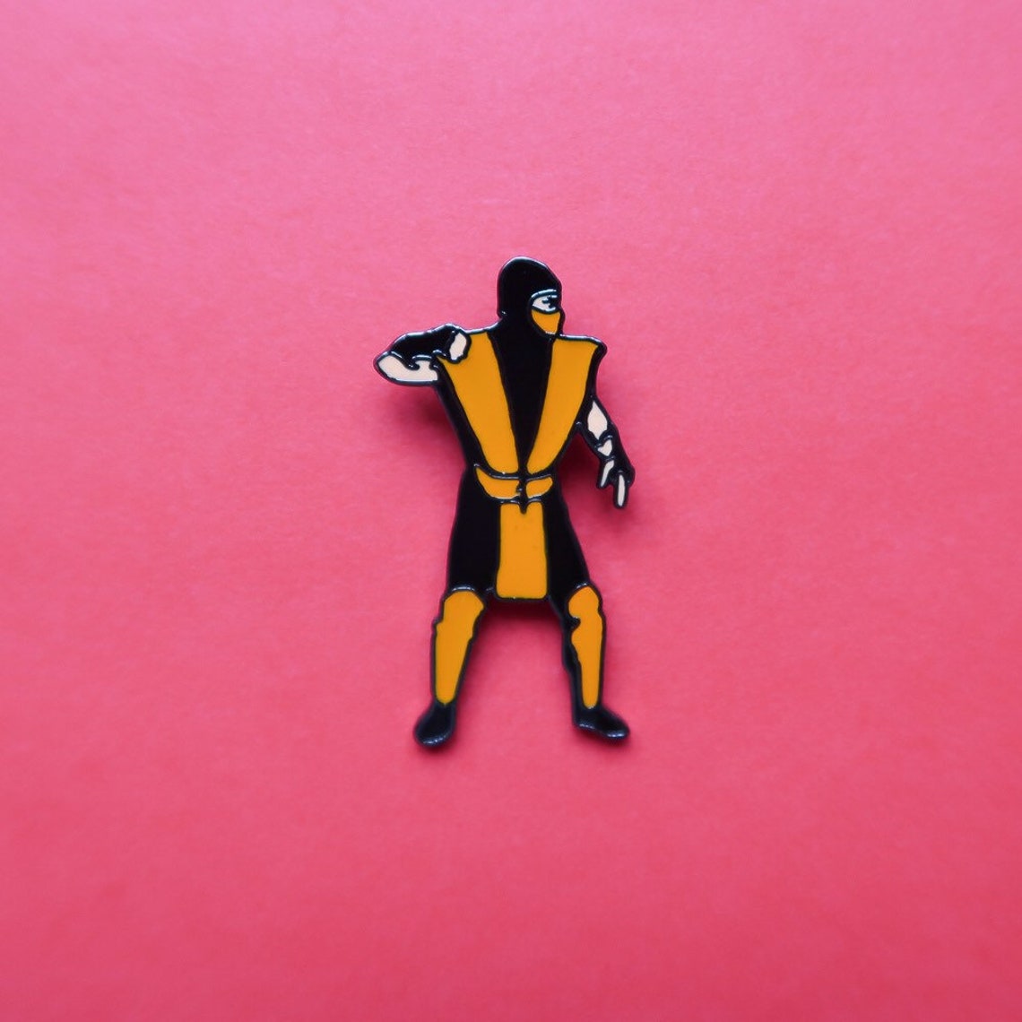 Flame Mortal Kombat Ninja Hard Enamel Pin Arcade Gaming Badge - Etsy