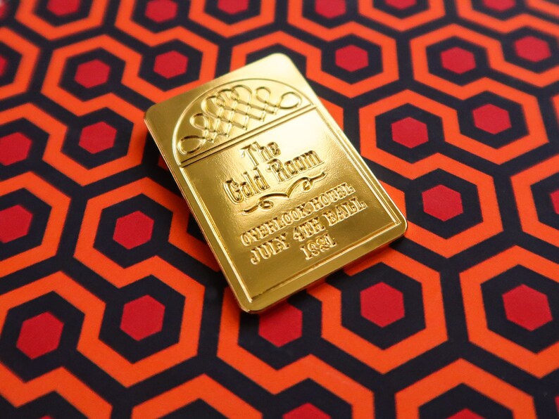 The Shining the Gold Room Sign Shiny Gold Hard Enamel Pin - Stanley ...