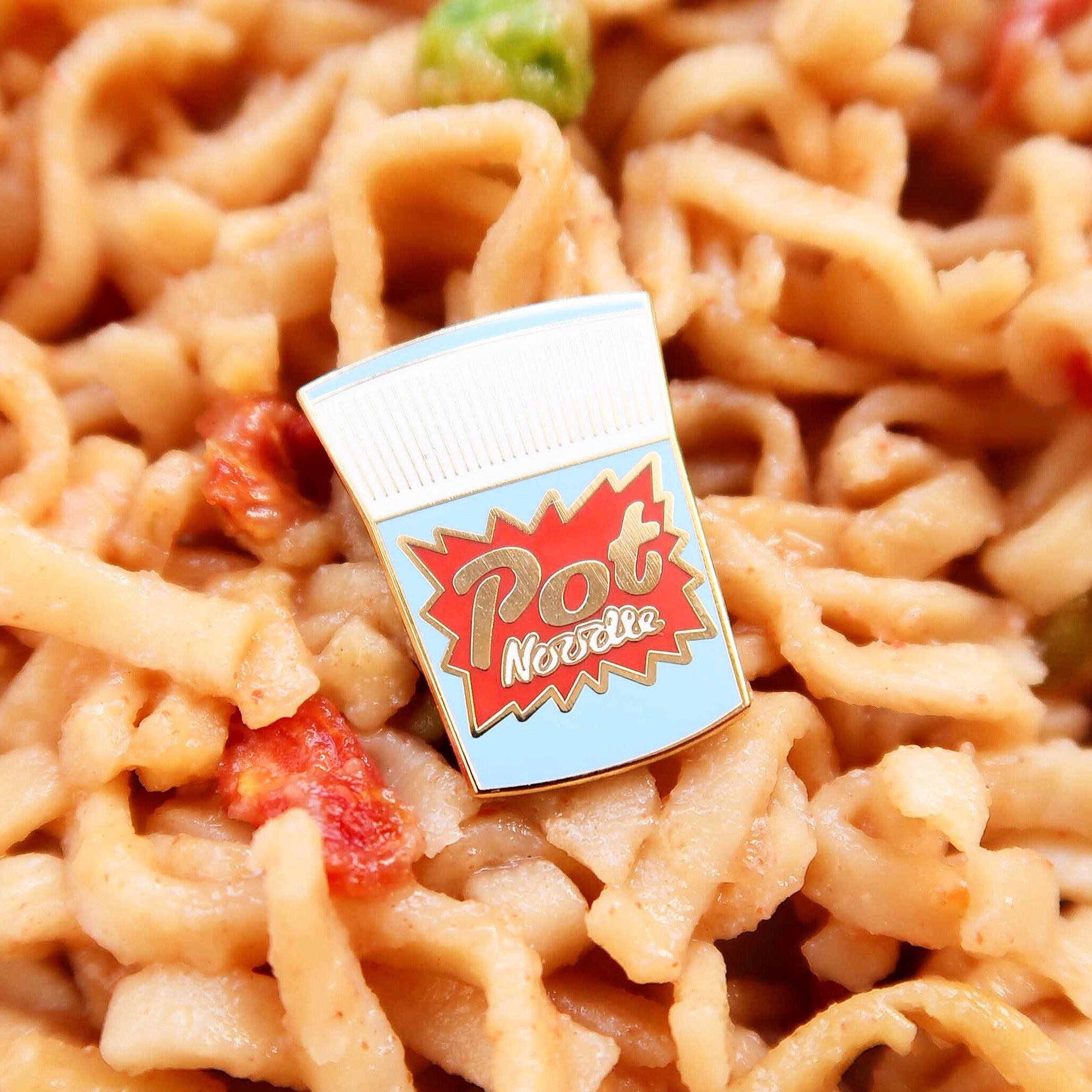 Pot Noodle Chow Mein Hard Enamel Pin Instant Cup Noodles Etsy Uk