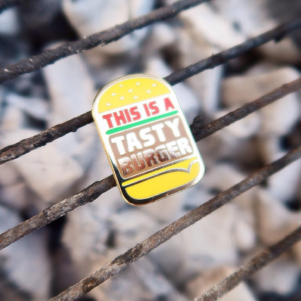 Pulp Fiction Tasty Burger Hard Enamel Pin Flair Quentin - Etsy UK