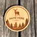 Custom Engraved Wooden Cabin Coasters - Etsy