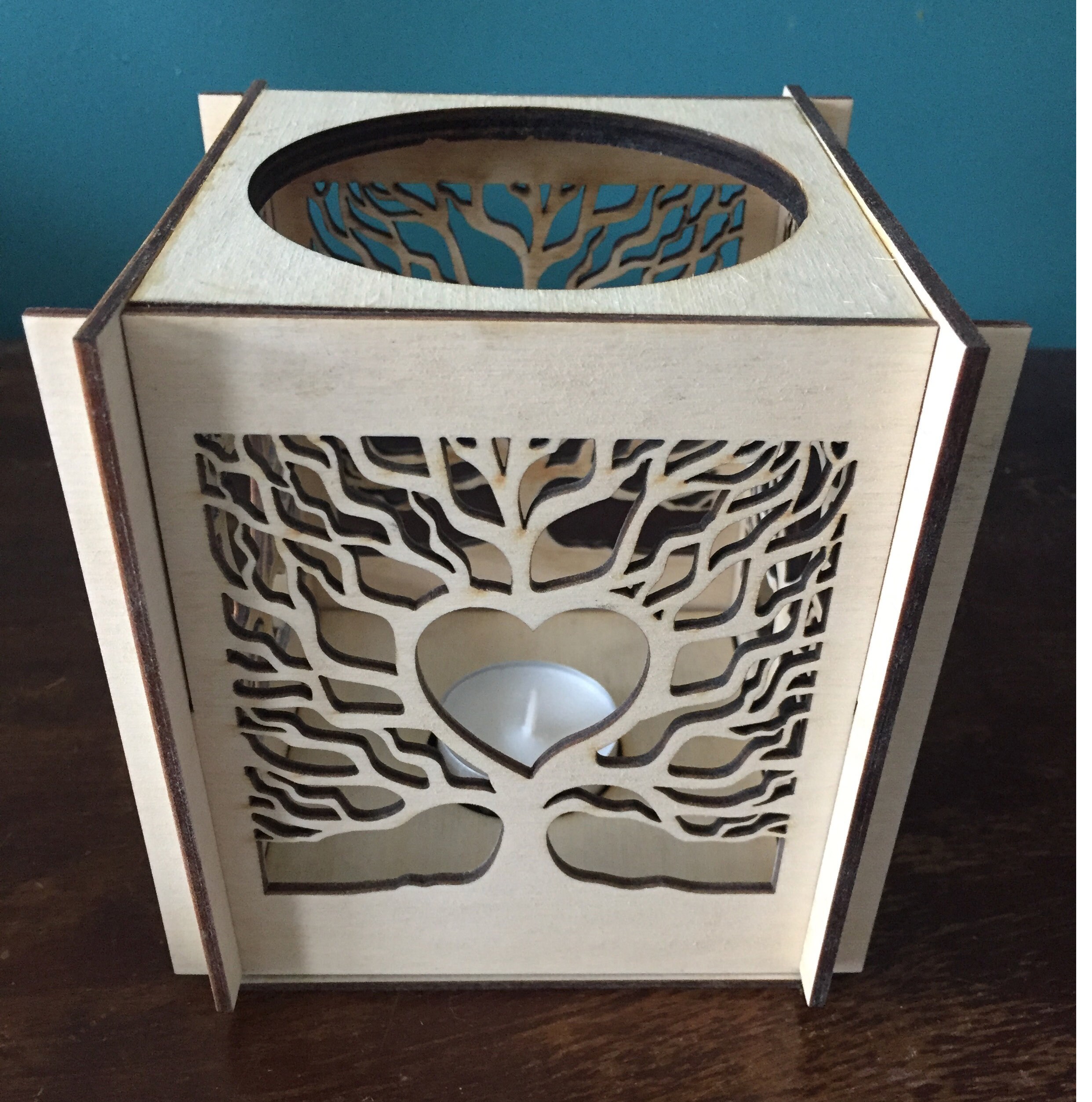 Tree of Life Heart Candle Lantern Two Sizes: 5 or - Etsy
