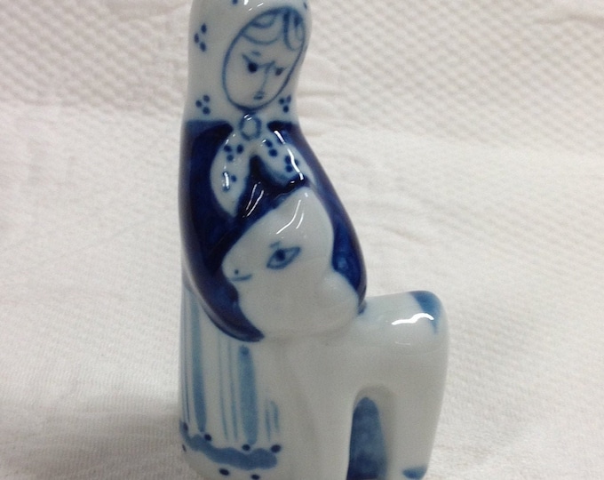 Ghzel USSR Figurine Woman With Sheep - Woman With Lamb - Travel ...