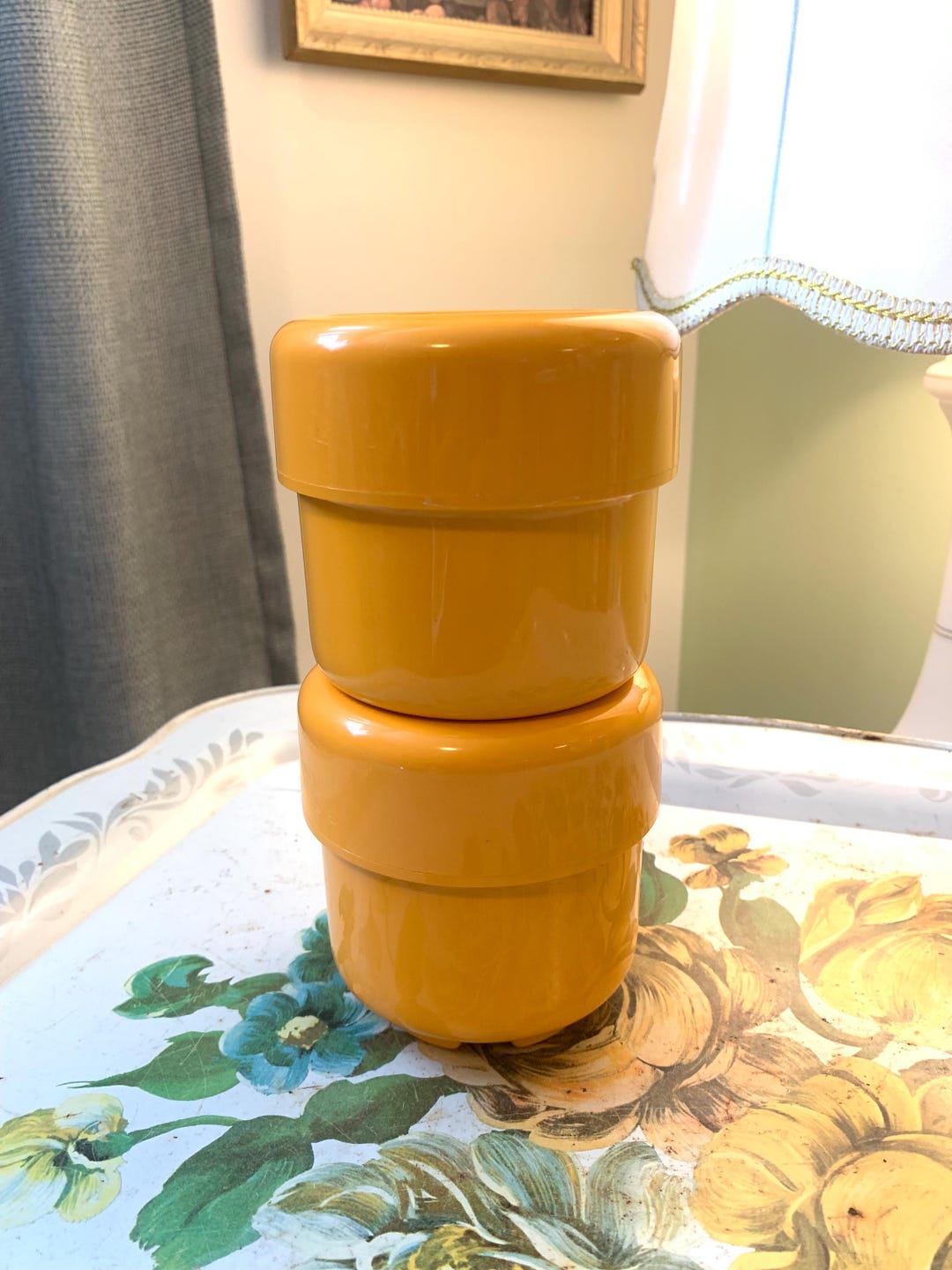 IPL André Morin Design Stackable Plastic Yellow Spice Pot Kit Breakfast ...