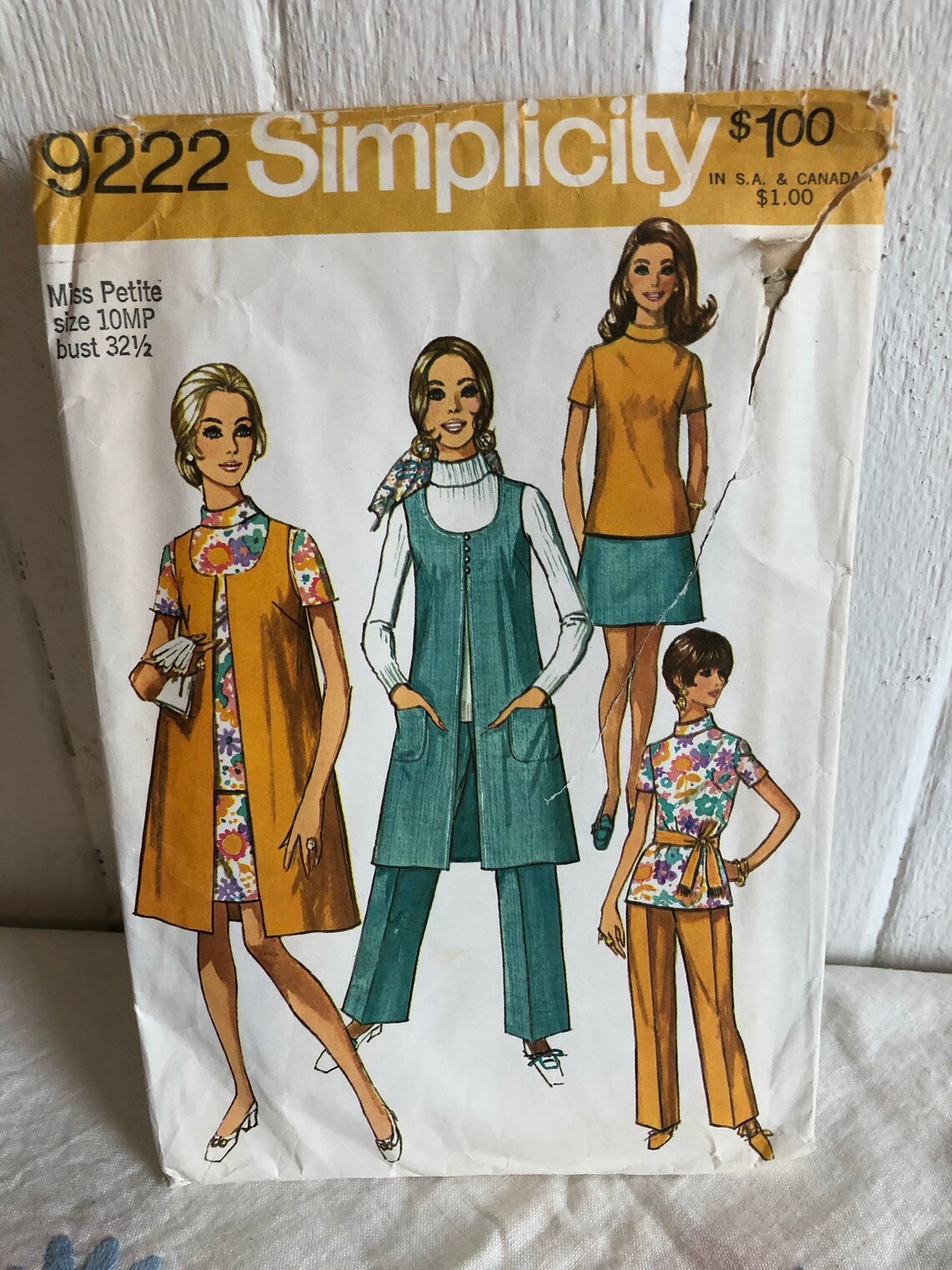 VTG Simplicity 9222 retro 1970's miss small kit pattern | Etsy