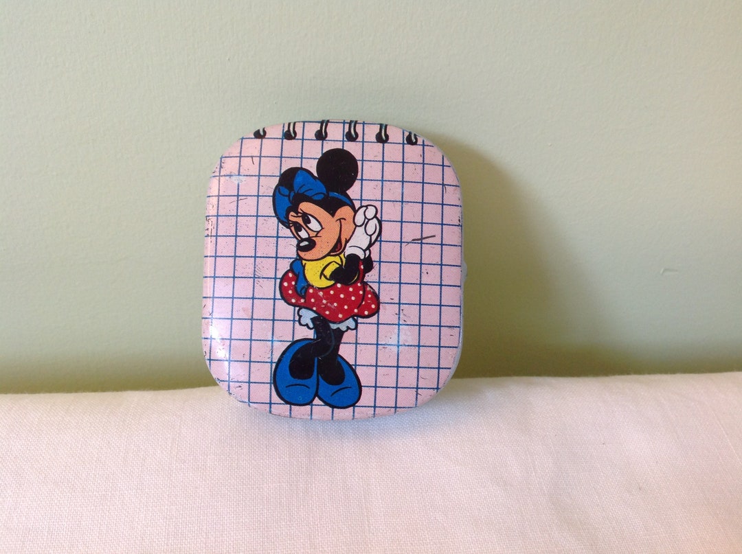 Minnie Mouse Vintage Tin Memo With Paper Walt Disney Productions Balvi ...