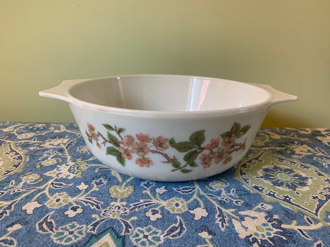 Pyrex England cherry Blossom Pattern Bowl Cherry - Etsy