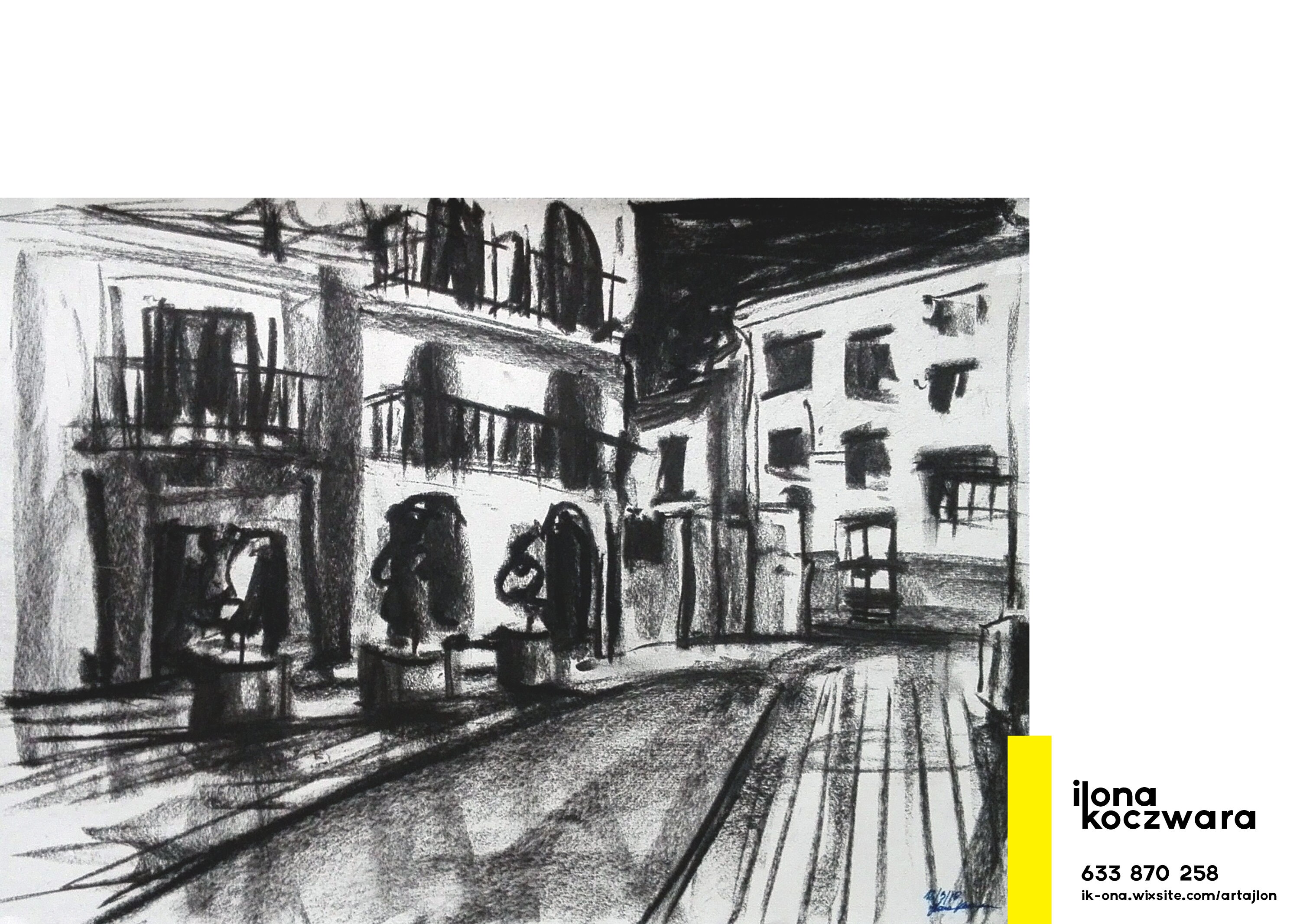 Downtown Spain Drawings