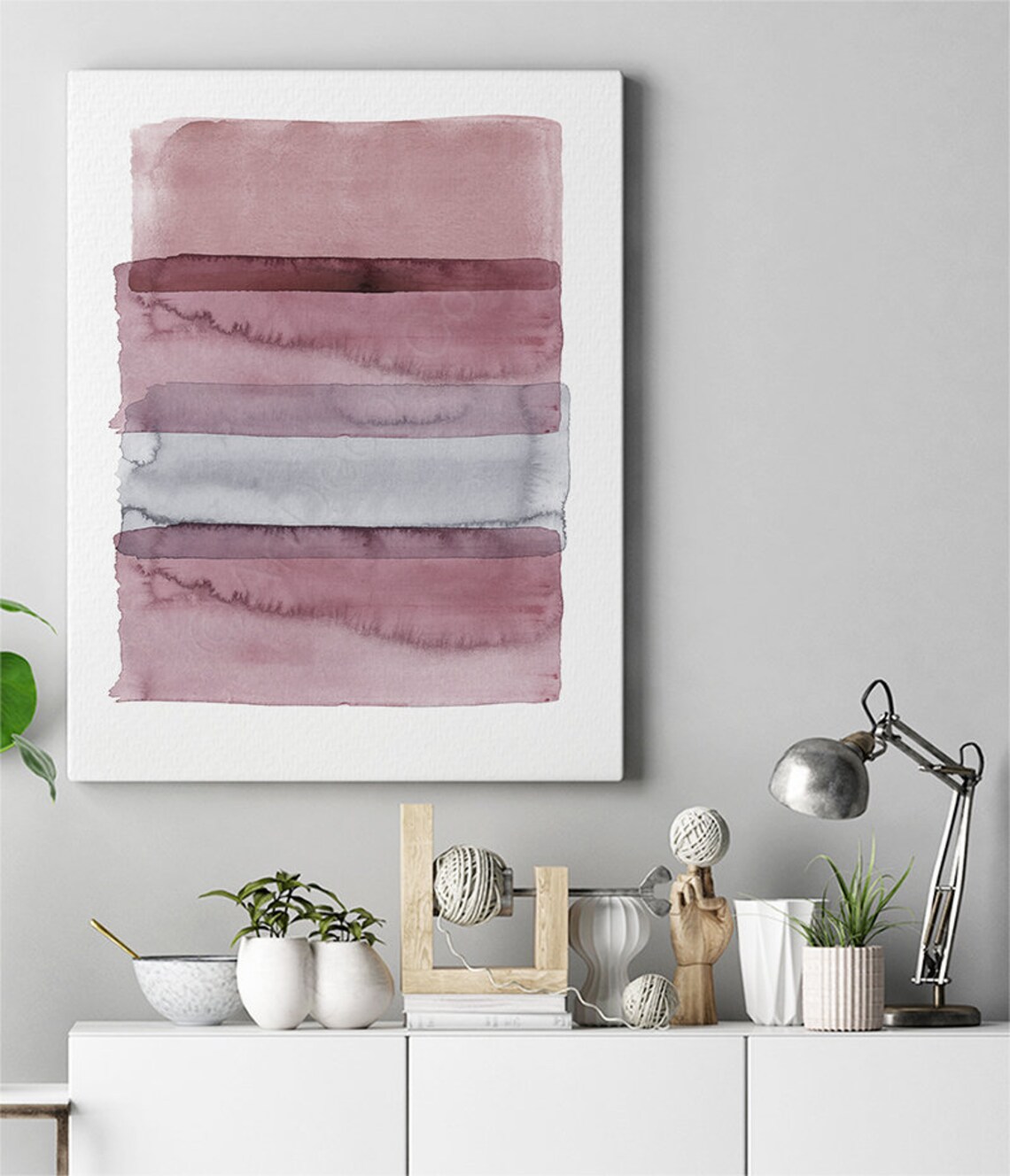 Watercolor Minimalist Abstract Painting Giclee of MY OWN | Etsy