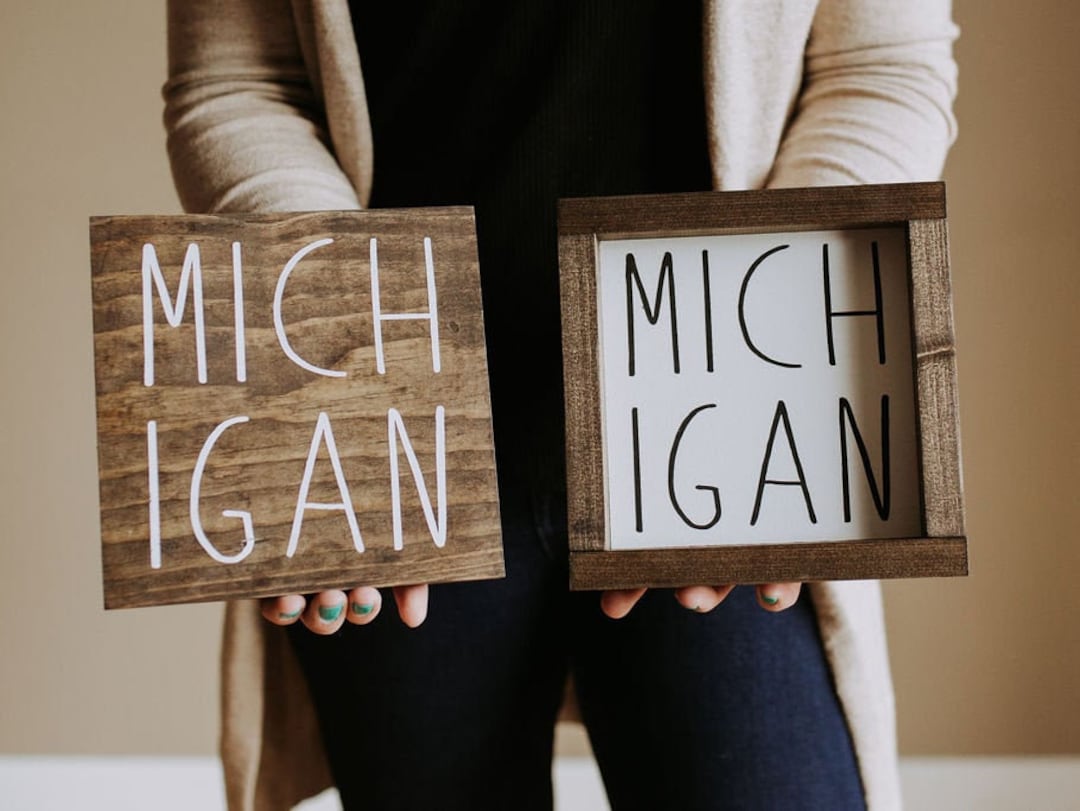 Michigan Signs / Michigan Decor / Home Decor / Great Lakes / Mitten ...