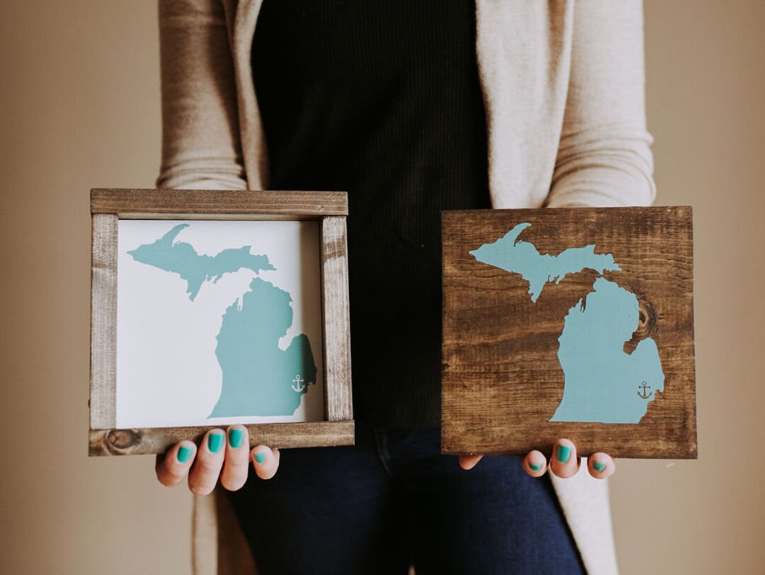 Michigan Anchor / Michigan Signs / Michigan Decor / Home Decor / Great ...