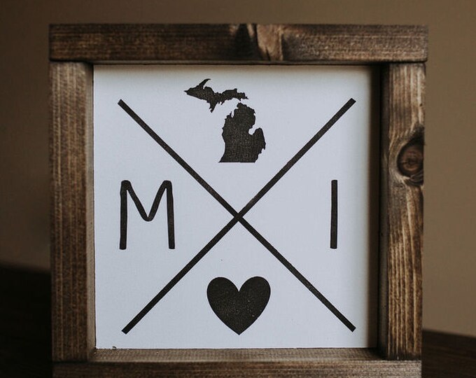 Michigan Signs / Michigan Decor / Home Decor / Great Lakes / Mitten ...