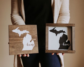 Michigan Signs / Michigan Decor / Home Decor / Great Lakes / Mitten ...