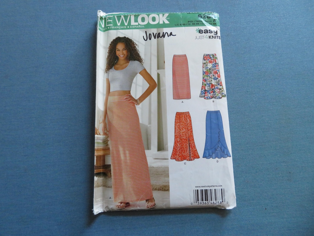 New Look Pattern 6288 - Easy Just 4 Knits - UNCUT - Sz 8-20 - Etsy