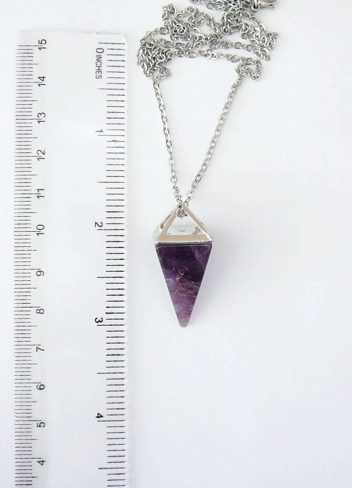 Amethyst Necklace for Women Gift Natural Crystal Amethyst Pendant ...