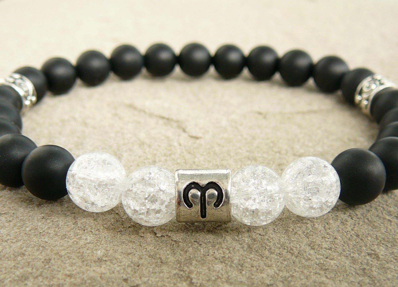 Aries Bracelet Zodiac Bracelet for Mens Gift for Him April Birthstone ...