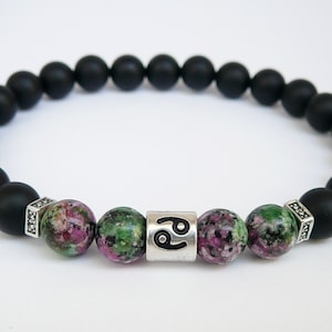 Cancer Bracelets Cancer Zodiac Bracelet Mens Womens July Birthstone ...