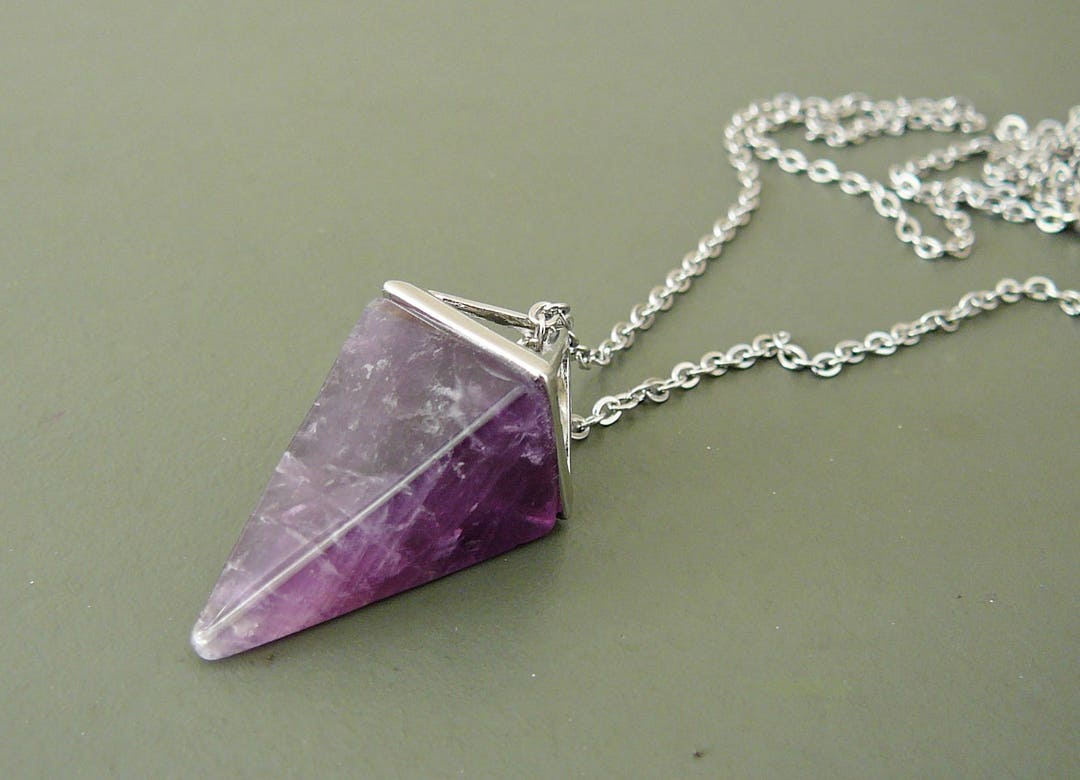Amethyst Necklace for Women Gift Natural Crystal Amethyst Pendant ...