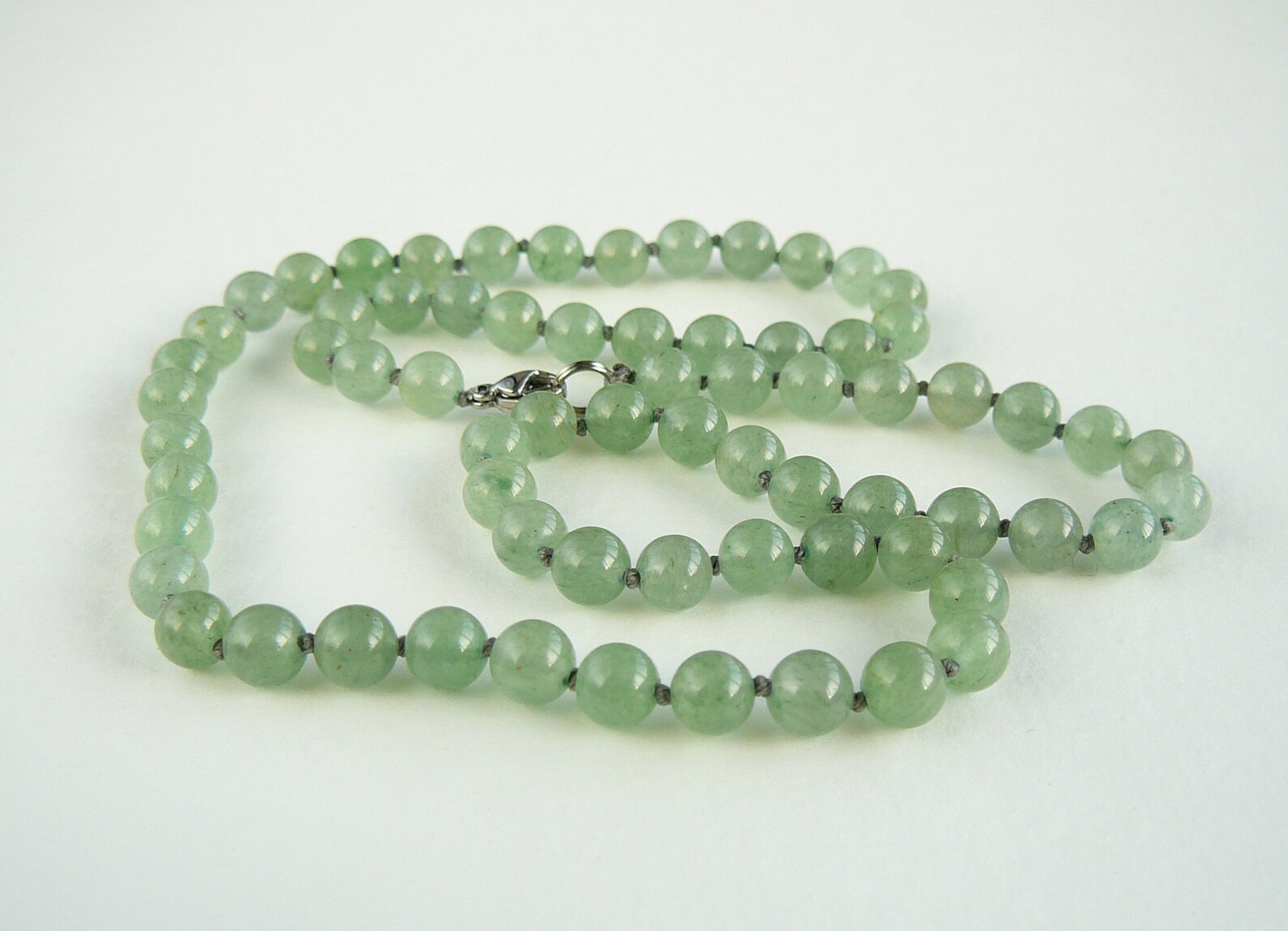 Green Aventurine Necklace 6mm Green Beaded Necklaces Hand - Etsy India