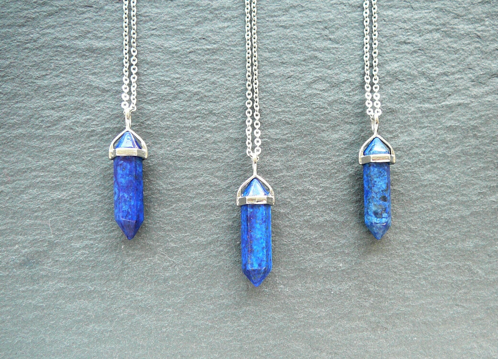 Lapis Lazuli Necklace for Men Gift Lapis Lazuli Pendant Blue - Etsy