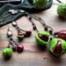 Fall Conkers Chestnut necklace & earrings Long tassel necklace | Etsy