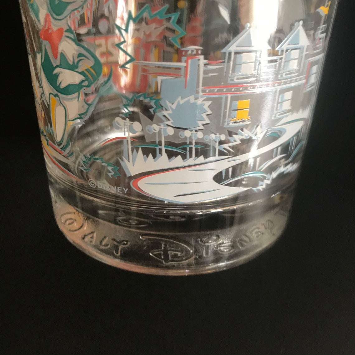 SALE Vintage Walt Disney 25th Anniversary Glass Cups /mugs/ Tumblers ...
