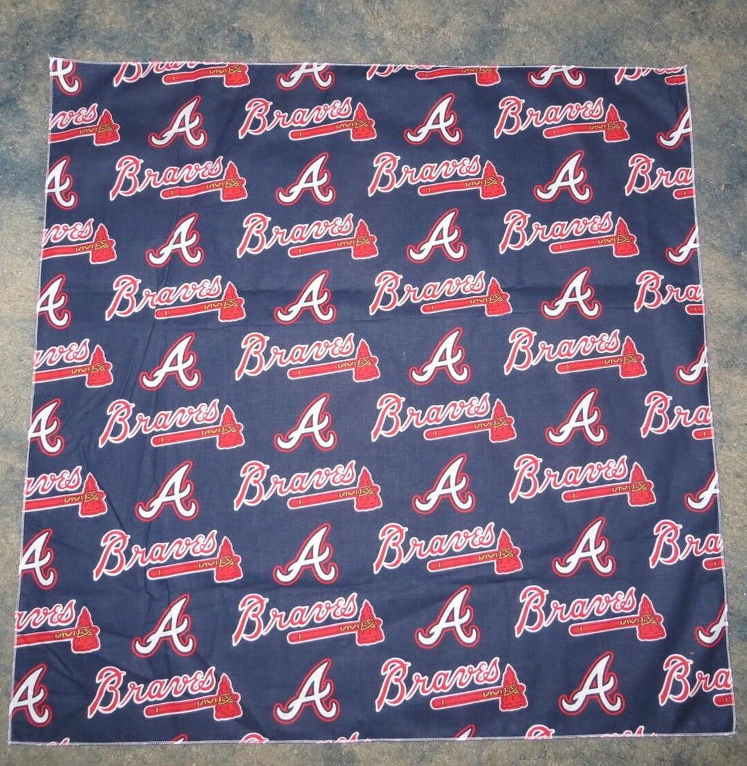 MLB Atlanta Braves Baseball Head Bandana 2 Sizes Offered L & XL - Etsy