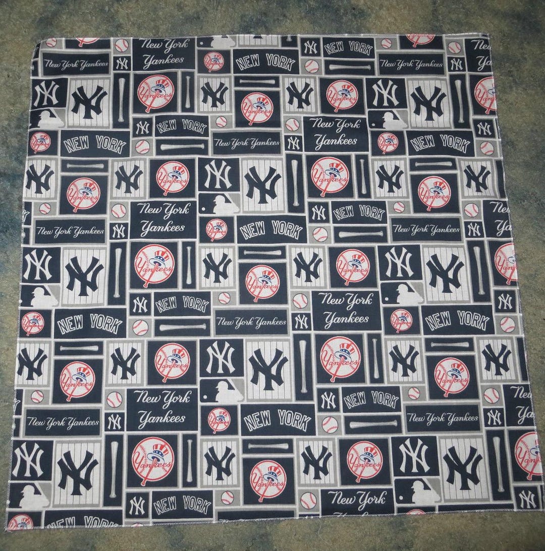 MLB New York Yankees BLOCK Baseball Head Bandana 2 Sizes Offered L & XL ...