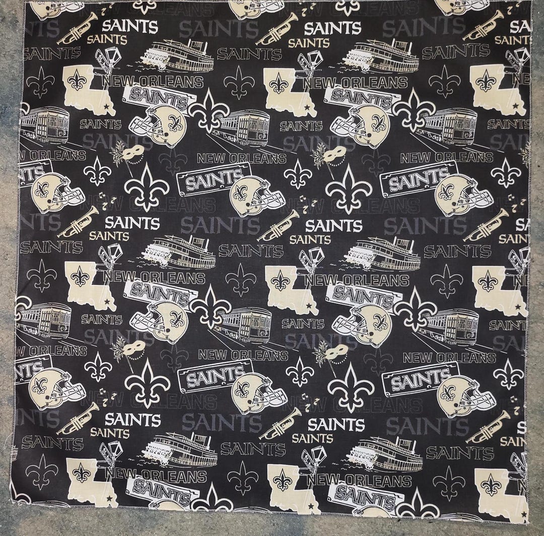 NFL New Orleans Saints Head Bandana ~ Size: MEDIUM 21 1/2" Approx. NEW ...