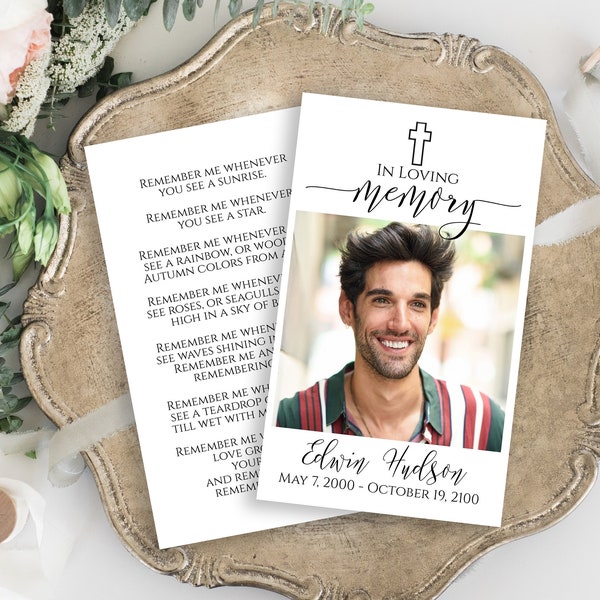 Cross Prayer Card - Etsy