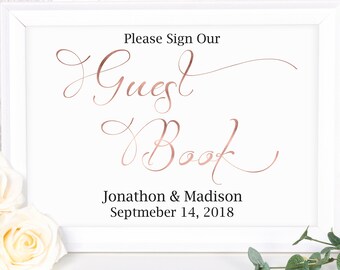Guest book sign | Etsy