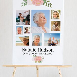 Memorial Sign Celebration of Life Memorial Photo Display - Etsy
