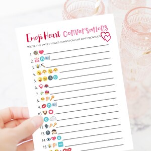 Valentine Party Game, Emoji Pictionary, Zoom School Party, Valentine's ...