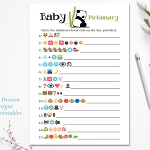Celebrity Baby Names Shower Game Panda Bear Baby Shower Game - Etsy