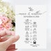 Wedding Day Timeline & Program, Printable Wedding Day Schedule ...